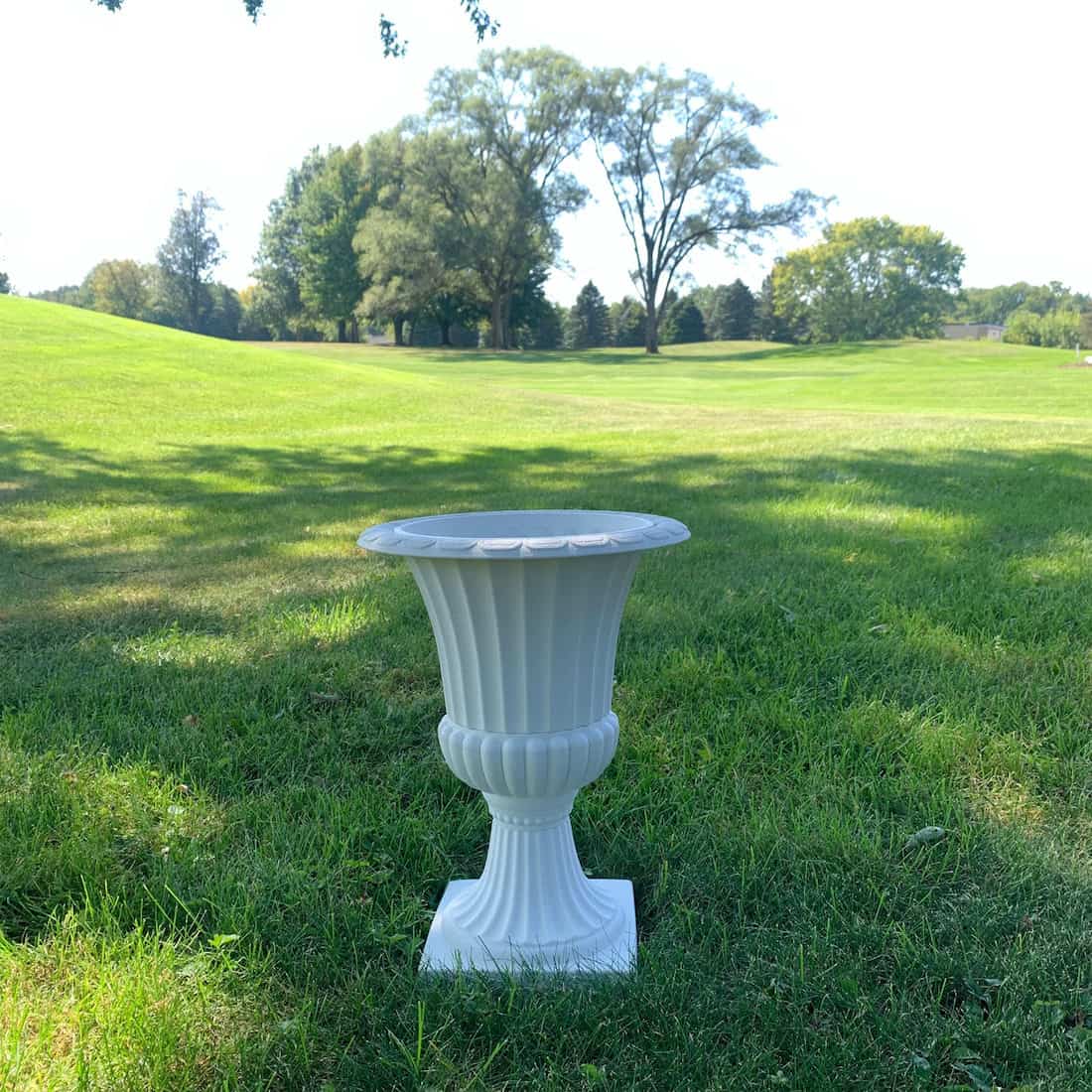 Large White Urn - Fresh Flowers by Anna