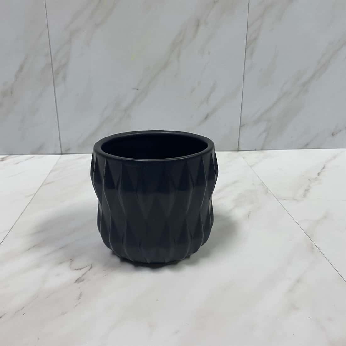 Matte Black Ceramic Pots - Fresh Flowers by Anna
